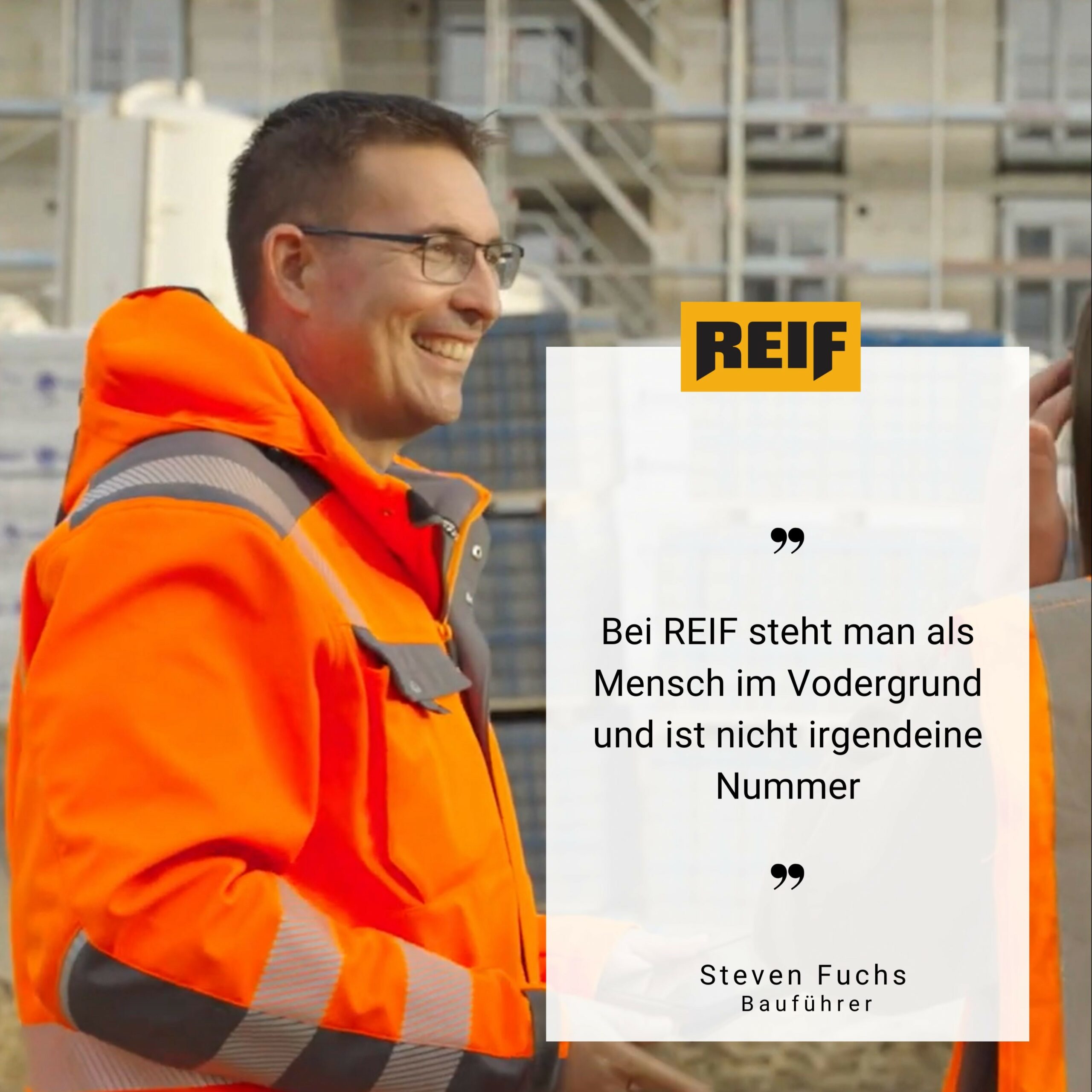 “Bei REIF steht man als Mensch im Vordergrund und ist nicht - REIF ...
