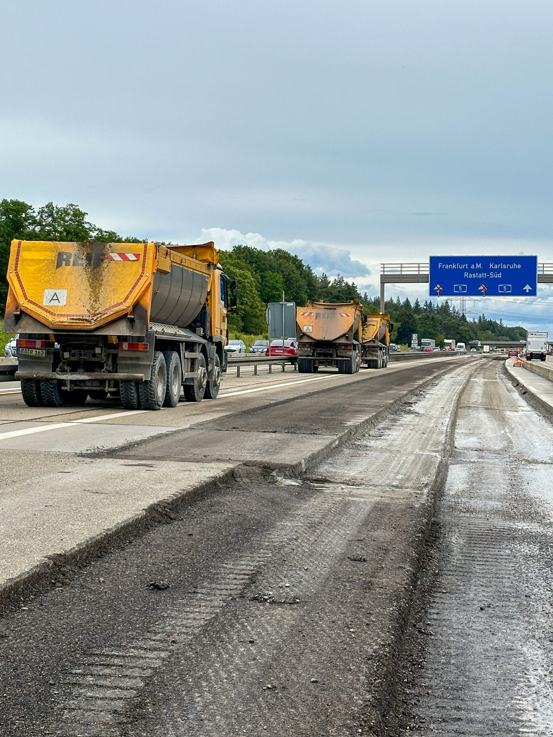 Baustellen Auf Der A5